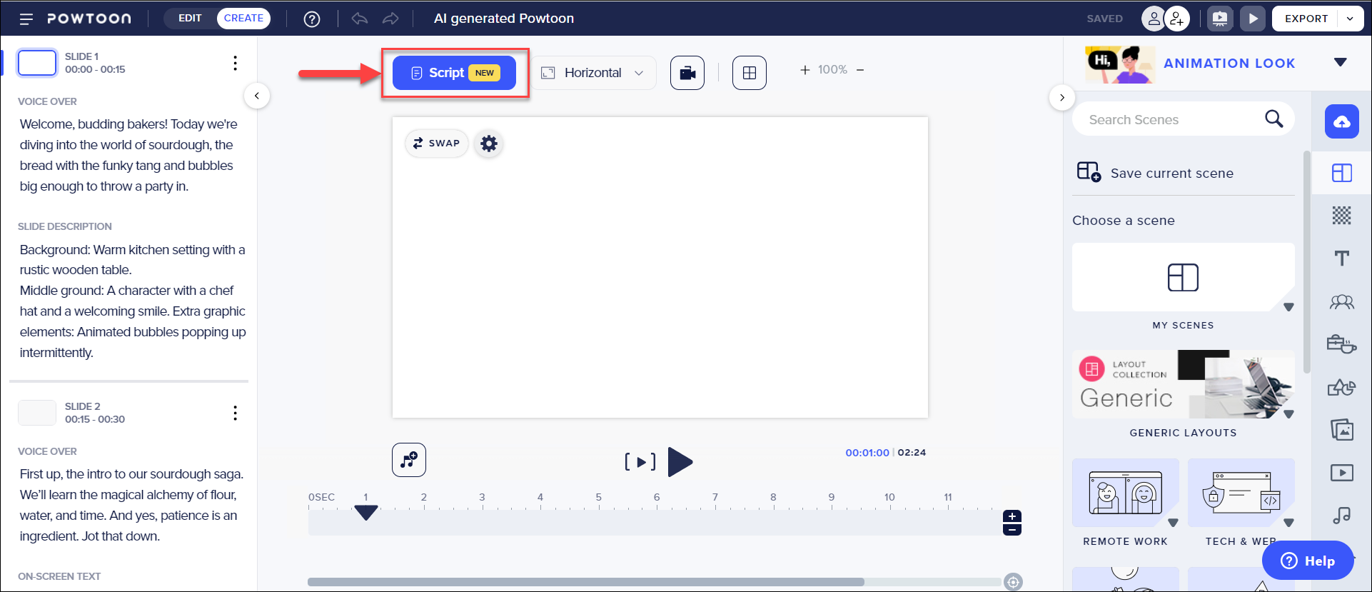Imagine Script - AI – Kaltura